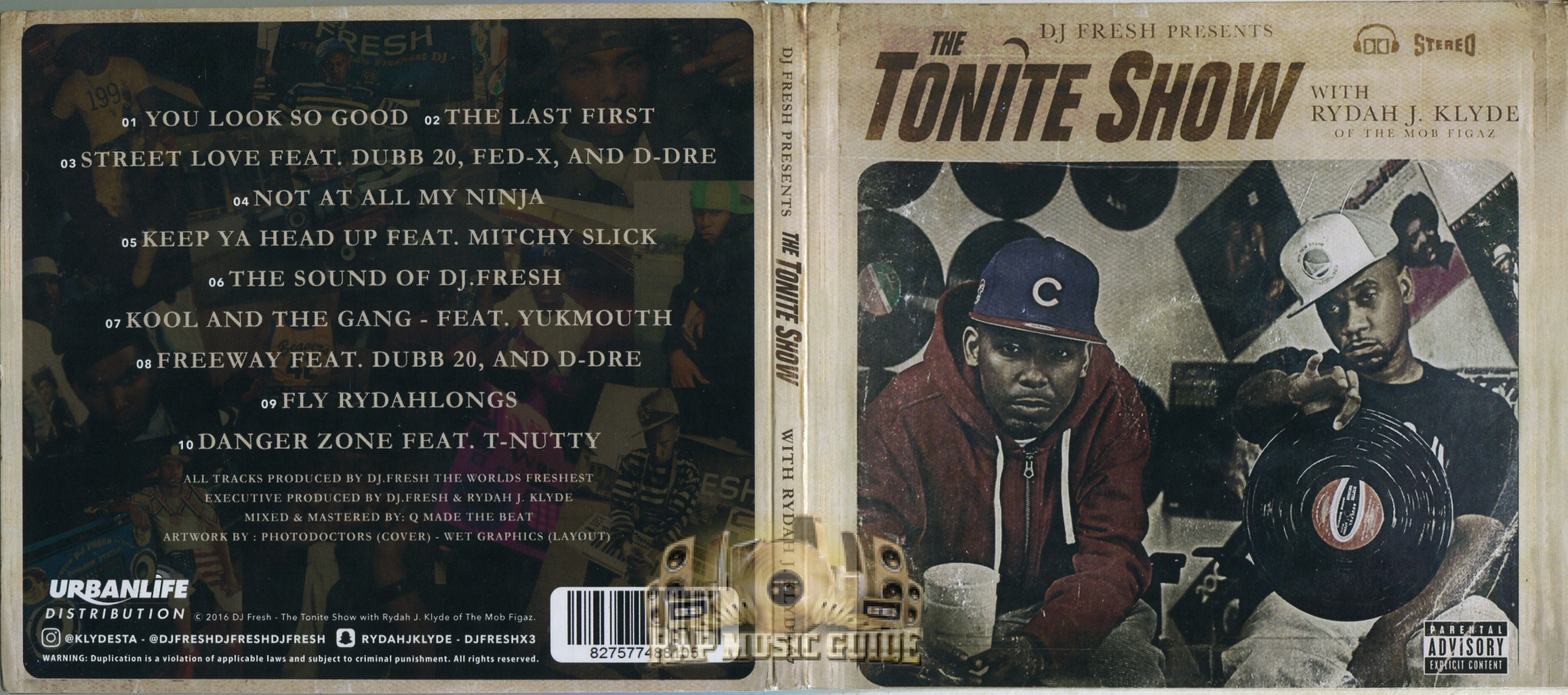 Rydah J Klyde The Tonite Show Cd Rap Music Guide